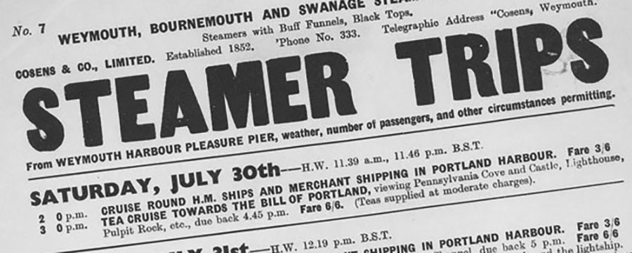 August 2010: Paddle Steamers Trips from Weymouth August 1960 ...