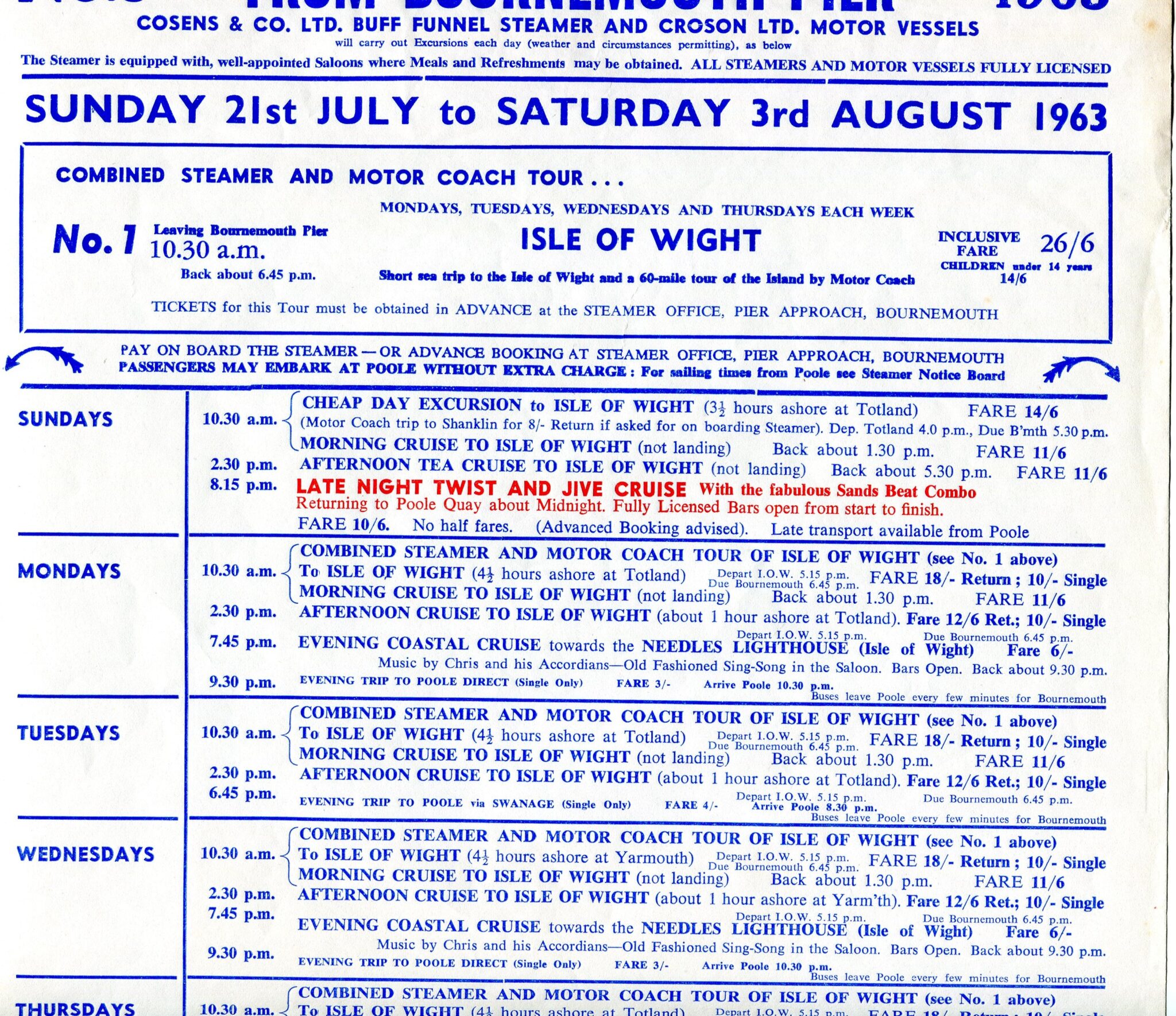 31st July 1963: Embassy – Kingswear Castle